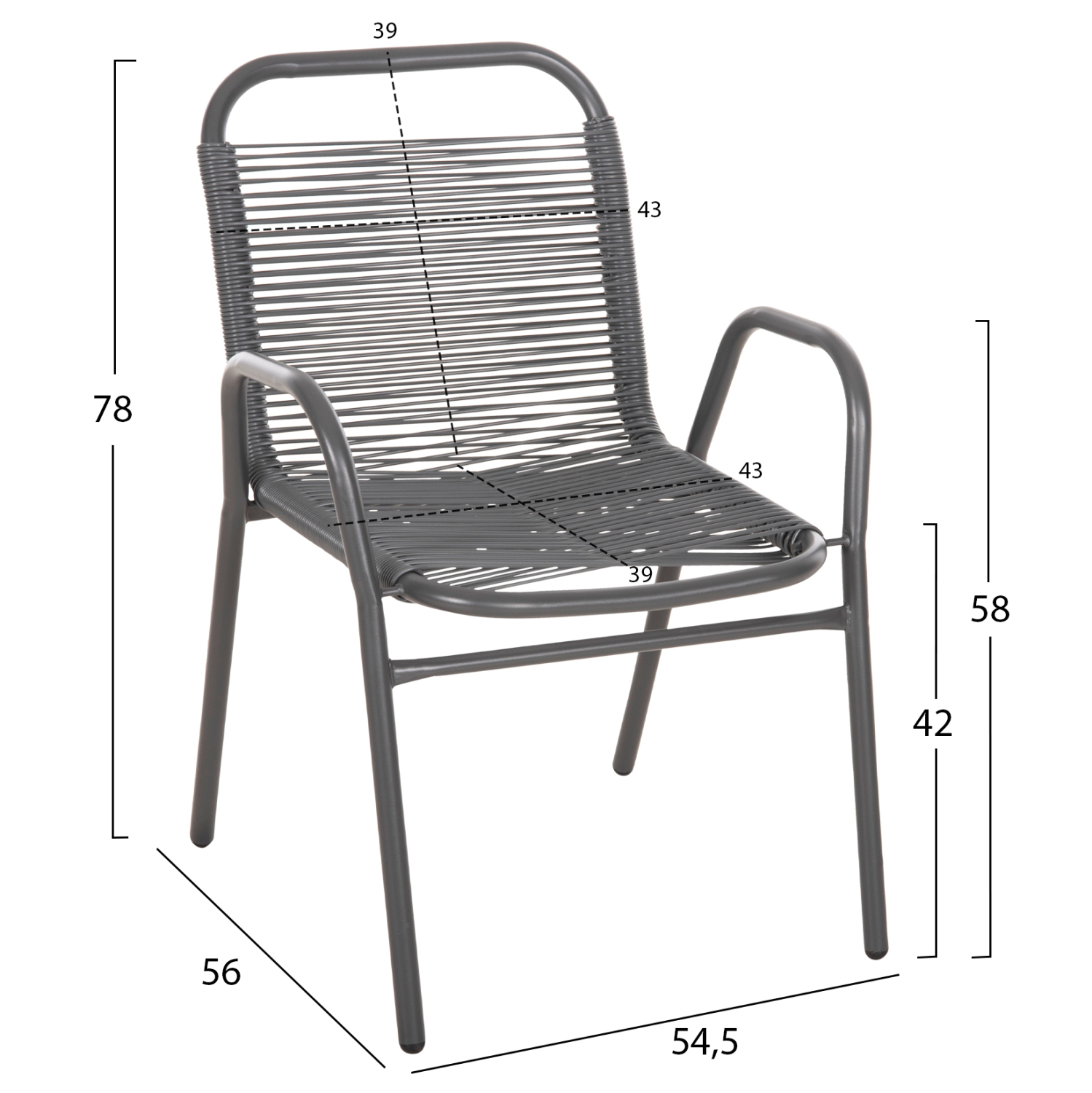 ΠΟΛΥΘΡΟΝΑ ΕΞ.ΧΩΡΟΥ AVRIL HM5968.01 ΜΕΤΑΛΛΟ ΚΑΙ ΣΥΝΘ.RATTAN ΣΕ ΓΚΡΙ 54 ...
