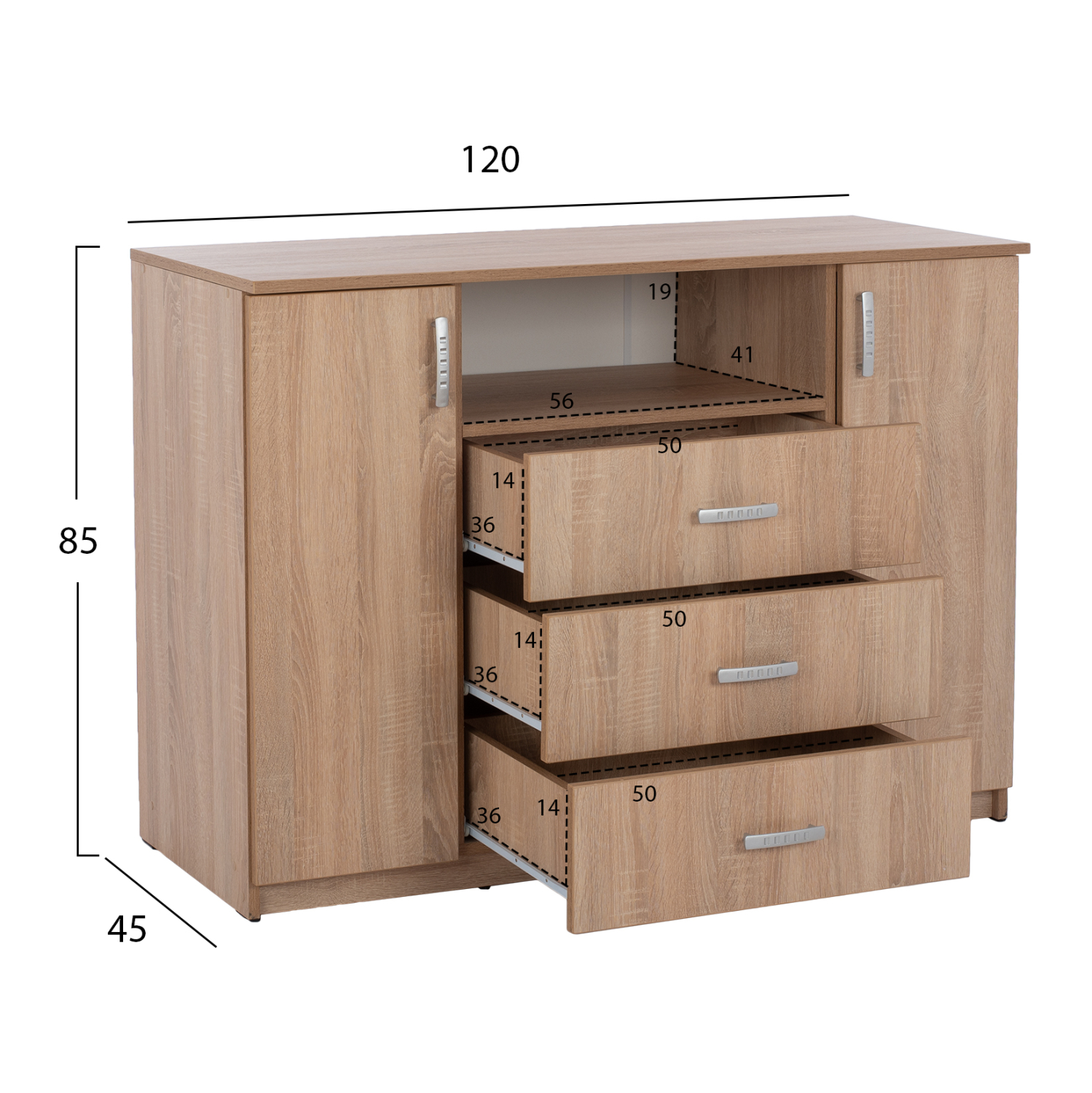 ΣΕΤ ΚΡΕΒΑΤΟΚΑΜΑΡΑΣ 5ΤΜΧ ADLER HM11758 ΜΕΛΑΜΙΝΗ SONAMA OAK-ΓΙΑ ΣΤΡΩΜΑ ...